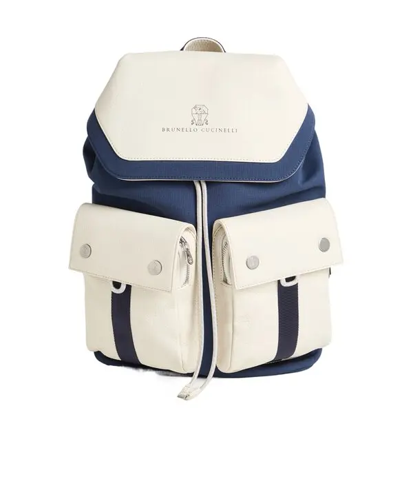 Brunello Cucinelli Double-pocket Drawstring Backpack