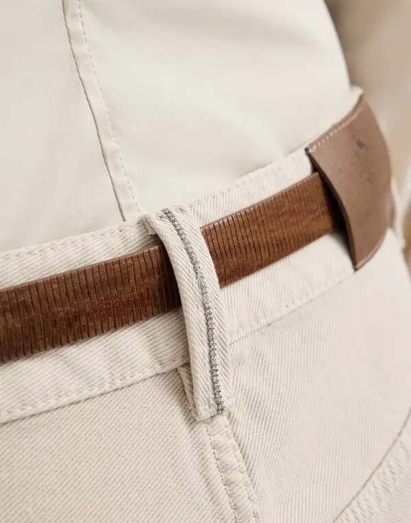 Brunello Cucinelli Dyed-denim Contemporary Loose Trousers
