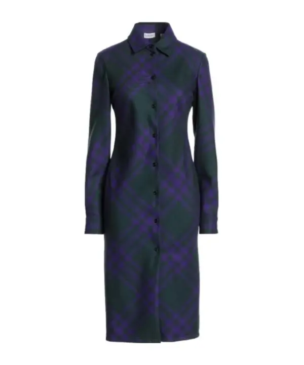Burberry Two-tone Shirt Dress - Black