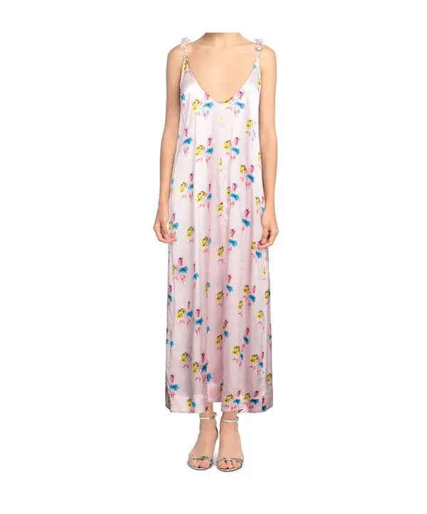 GANNI Floral Halter Dress