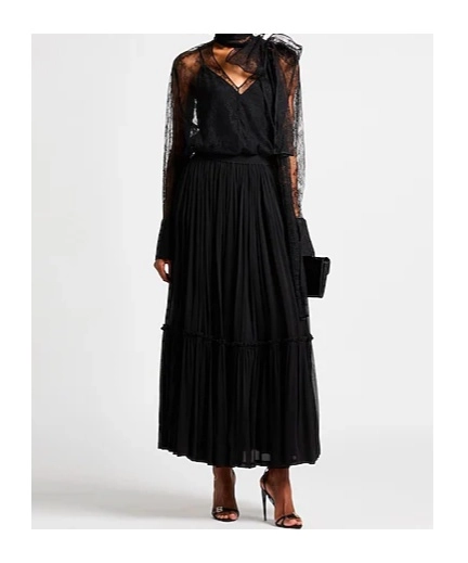 Saint Laurent Pleated Skirt
