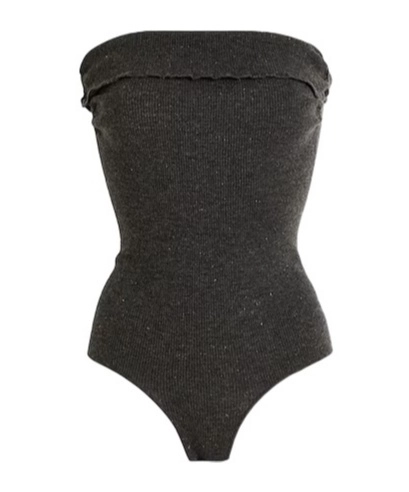 Brunello Cucinelli Solid Colour Strapless Bodysuit