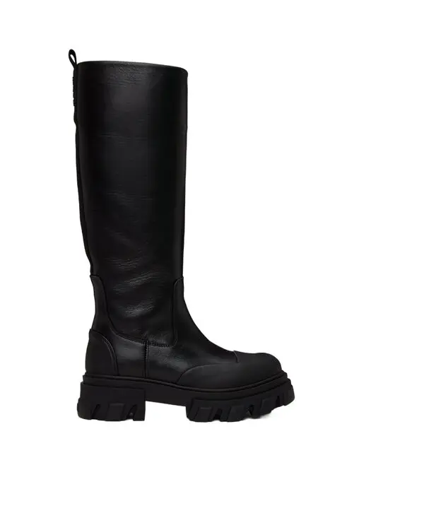GANNI Round Toe Knee-high Boots