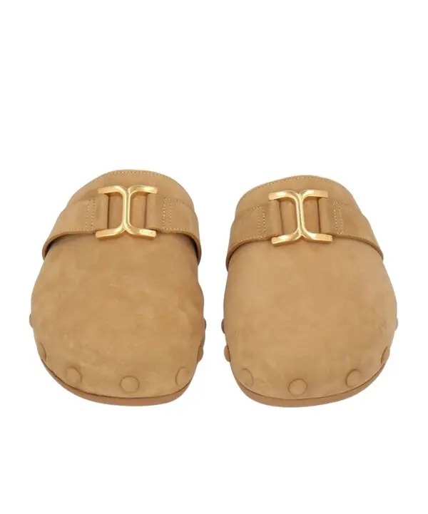 Chloé Gold Decorated Mules