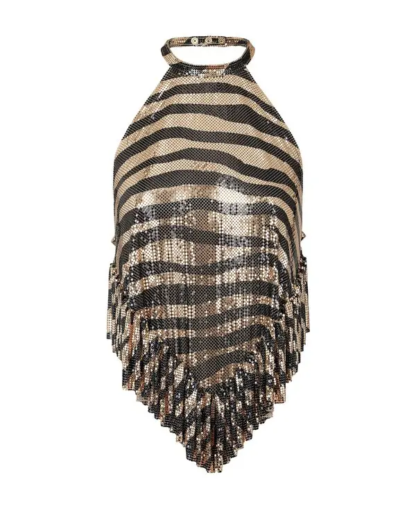 Rabanne Tiger Printed Sleeveless Top