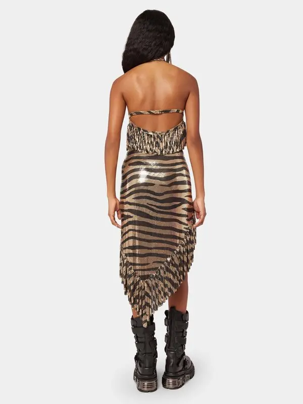 Rabanne Tiger Printed Sleeveless Top