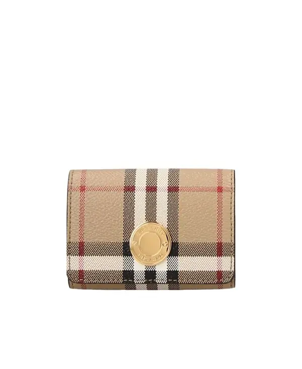 Burberry Check Pattern Chained Wallet