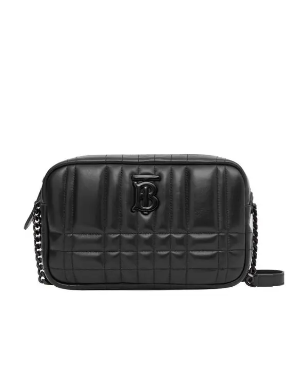 Burberry Small Lola Quilted Camera Bag - Black