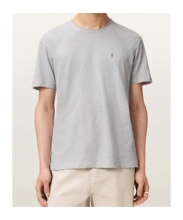 ALLSAINTS Flax Short Sleeve Ramskull T-shirt - Pebble Grey