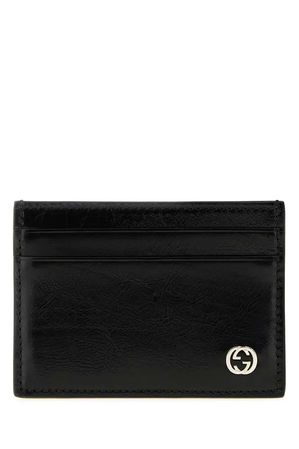 Gucci Leather Card Holder - Black