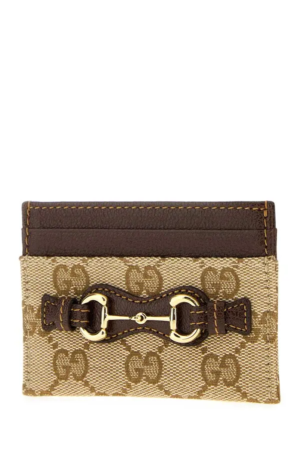 Gucci Gg Fabric Card Holder