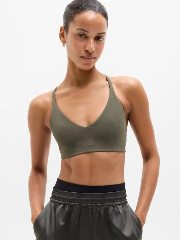 Athleta Intuition Cotton Sports Bra A-c - Jungle