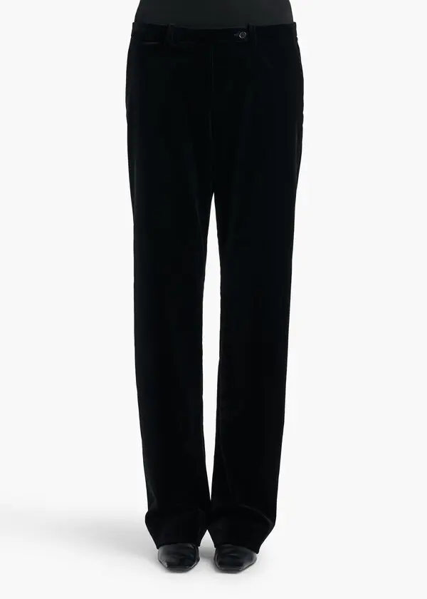 Khaite Hunter Pant In Velvet
