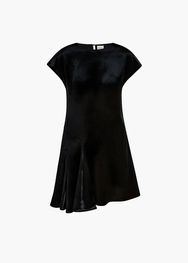 Khaite Scarla Dress In Silk - Black