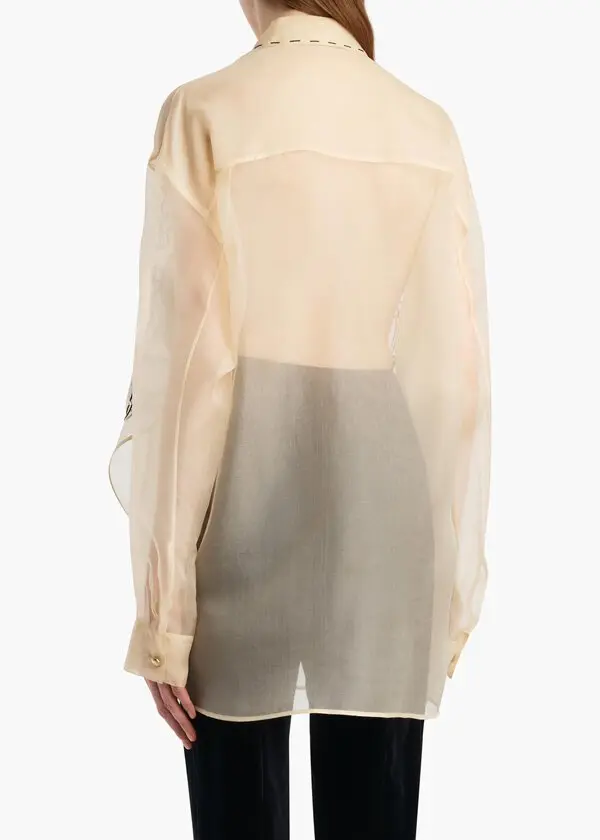 Khaite Goya Top In Monkey Embroidery