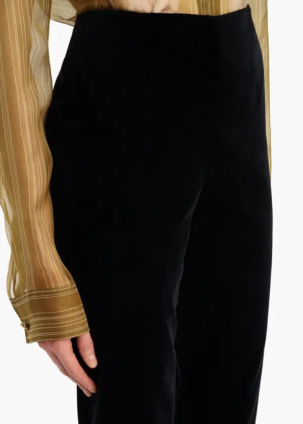 Khaite Ryden Pant In Velvet