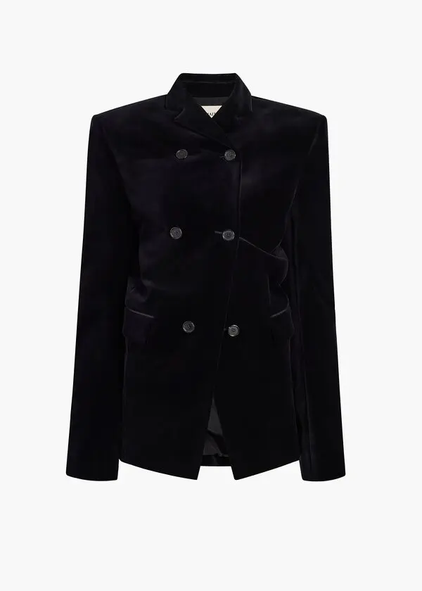 Khaite Rolo Jacket In Velvet