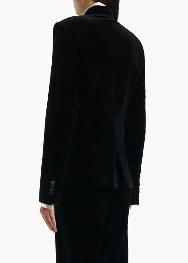 Khaite Rolo Jacket In Velvet