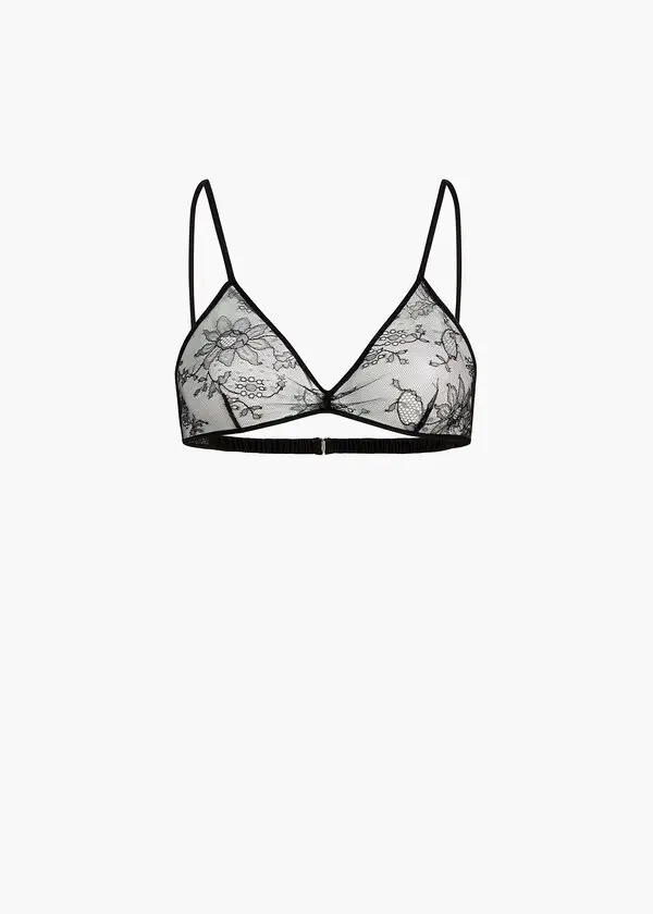 Khaite Talita Top In Lace - Black