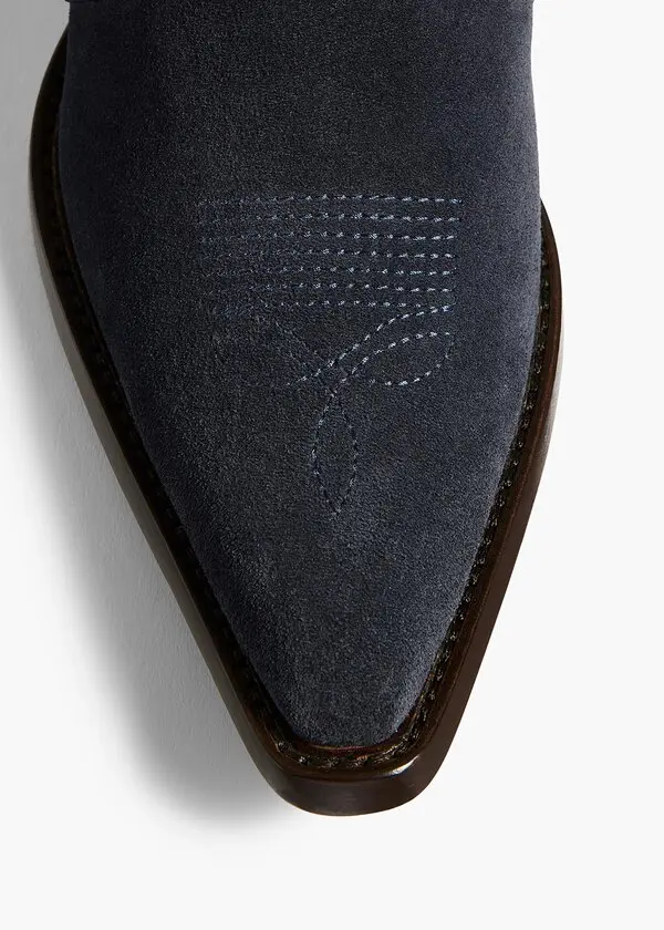 Khaite Clive Ankle Boot In Suede
