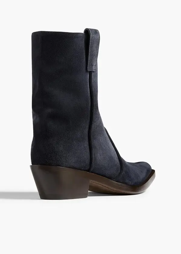 Khaite Clive Ankle Boot In Suede