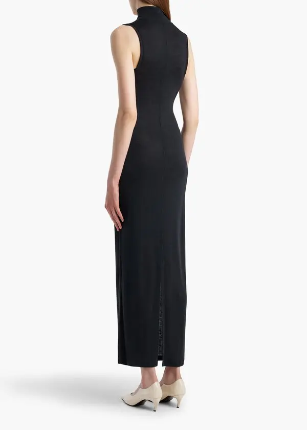Khaite Demi Dress In Wool Silk