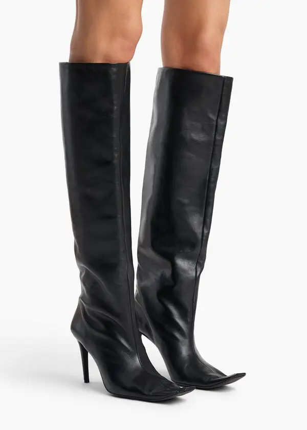 Khaite Marlene Knee-high Boot In Leather