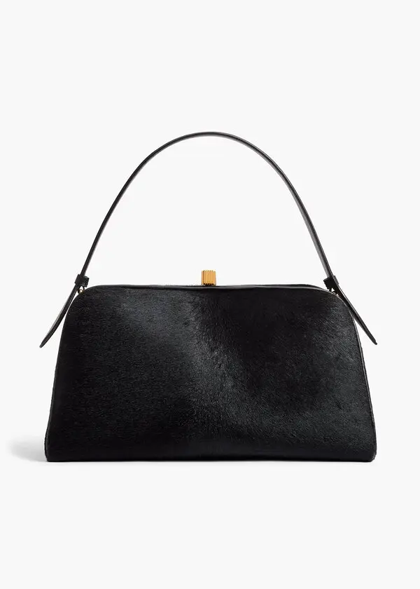 Khaite Cate Bag In Haircalf - Black
