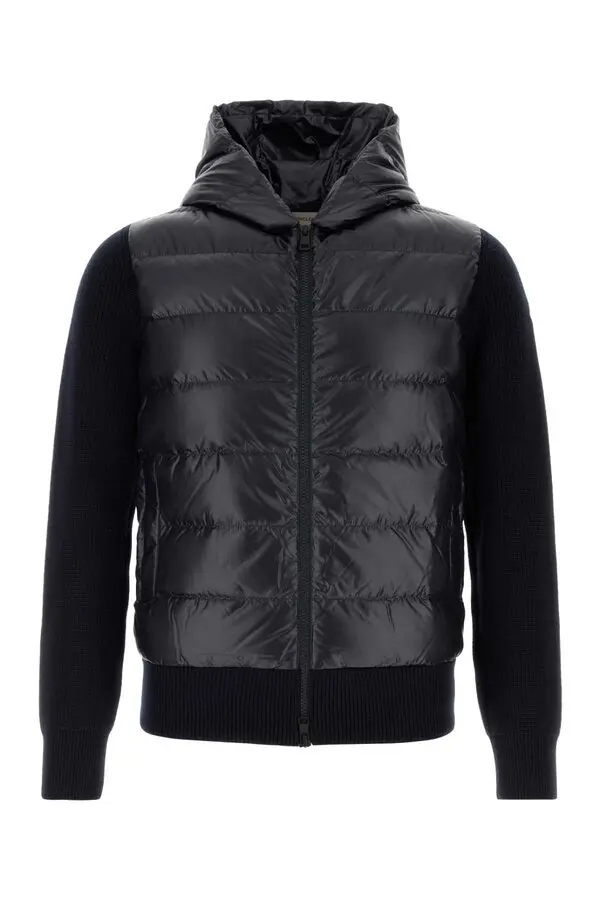 Moncler Midnight Wool Cardigan - Blue