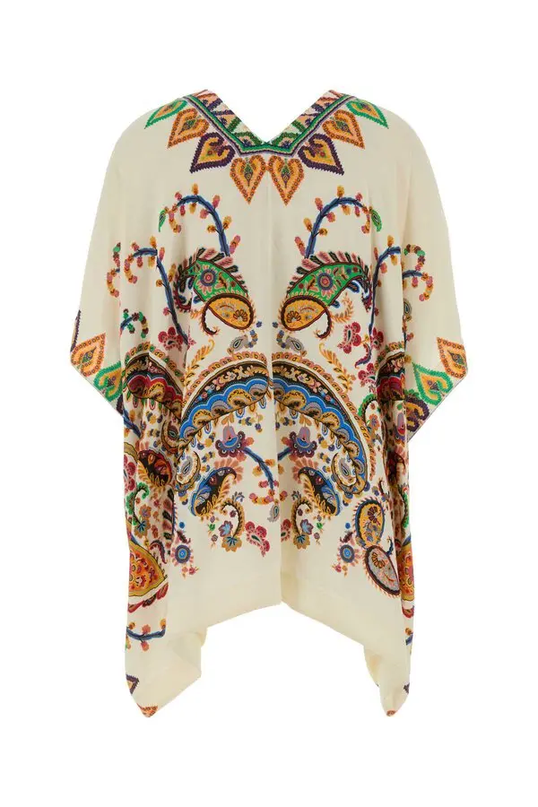 Etro Printed Viscose Cape