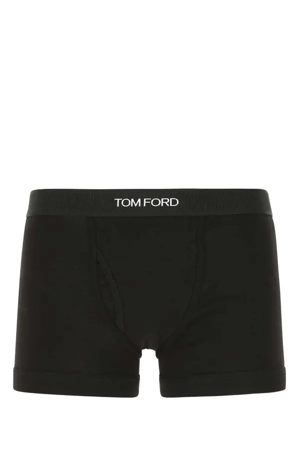 TOM FORD Stretch Cotton Boxer - Black