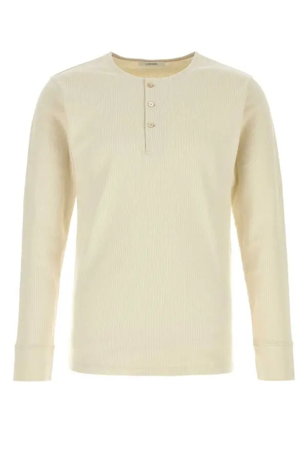 LEMAIRE Ivory Cotton Blend T-shirt - White