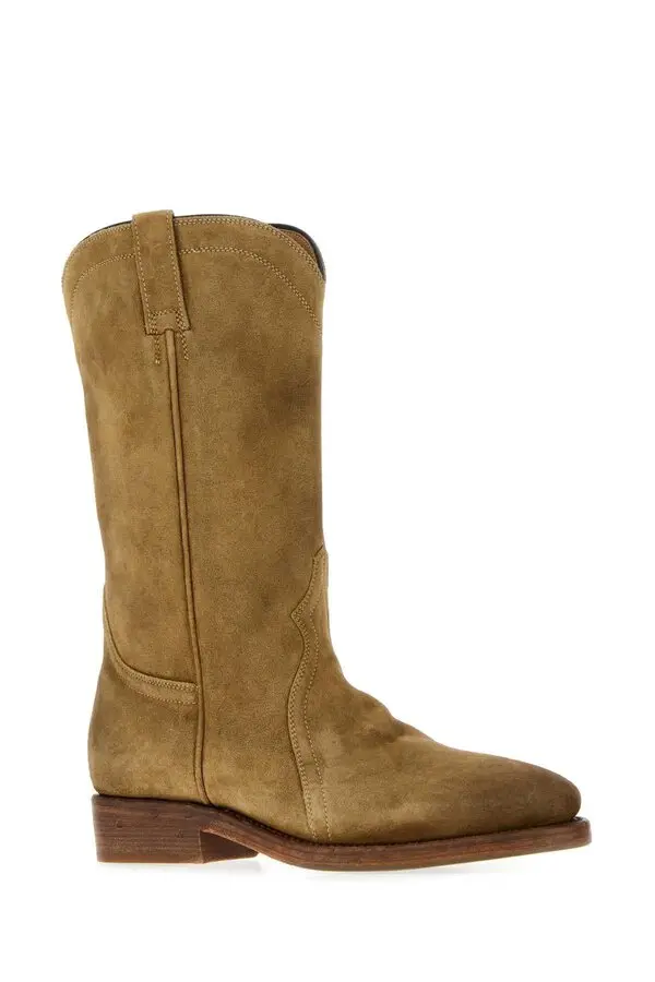JIL SANDER Beige Suede Boots