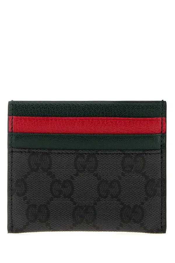 Gucci Printed Canvas Card Holder