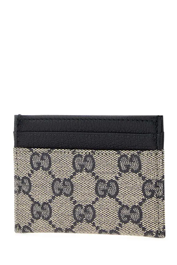 Gucci Printed Canvas Essence Classic Card Holder