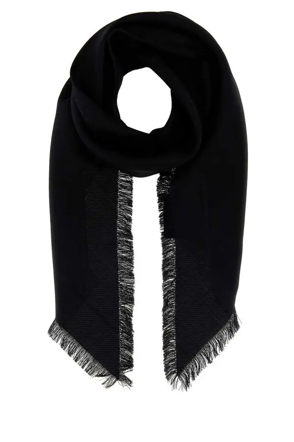Gucci Silk Blend Foulard - Black