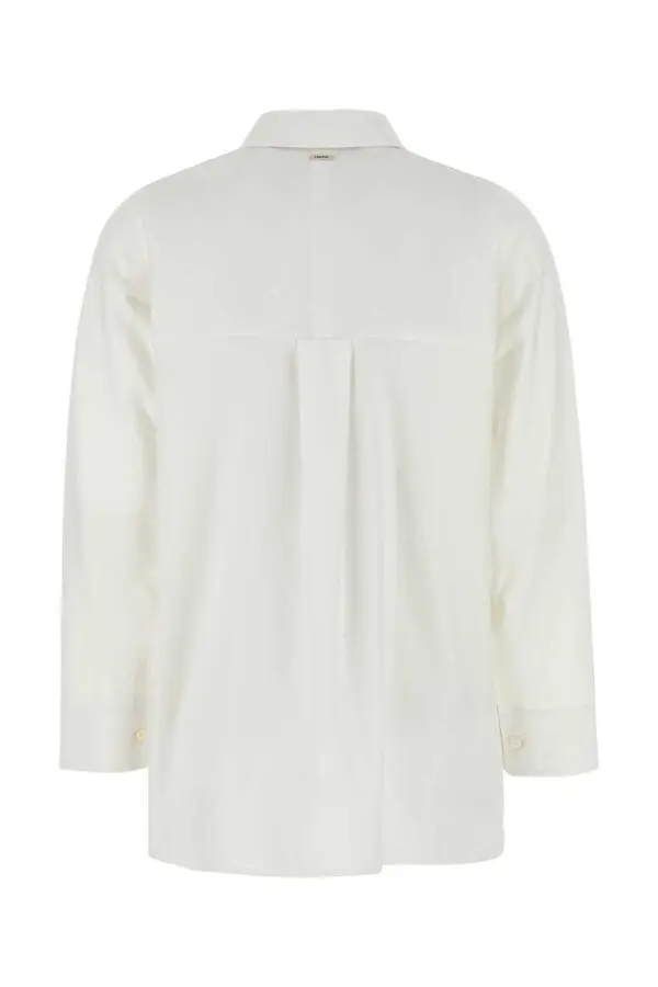 Max Mara S Cotton Conero Shirt - White