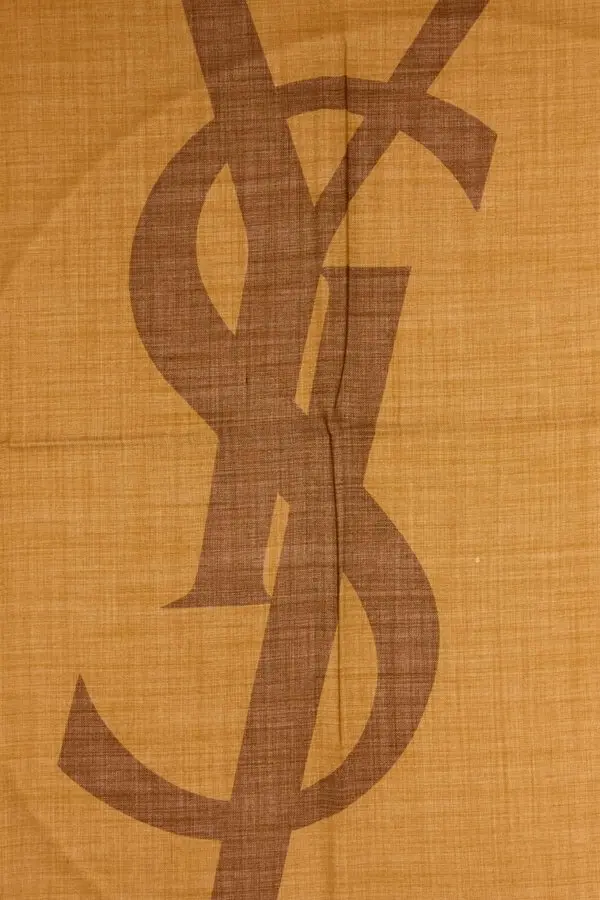 Saint Laurent Ocre Wool Scarf - Yellow