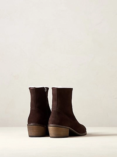 Overland S Autumn Shearling-lined Water-resistant Leather Western Boots