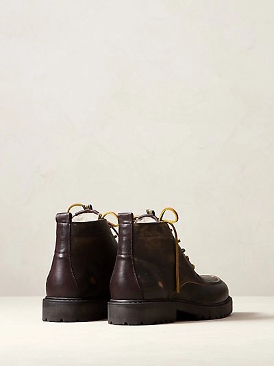 Overland S Vlad Shearling-lined Water-resistant Leather Boots