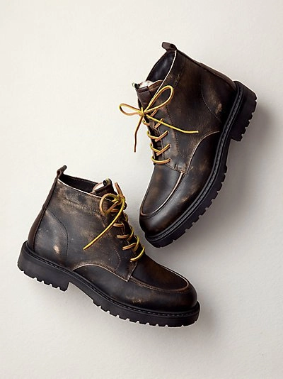 Overland S Vlad Shearling-lined Water-resistant Leather Boots