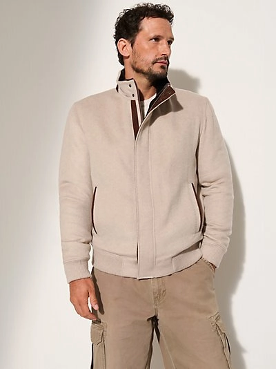 Overland Liam Cashmere Jacket With Shearling Lining
