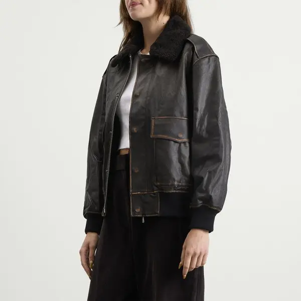 DUNST Detachable A-2 Leather Blouson