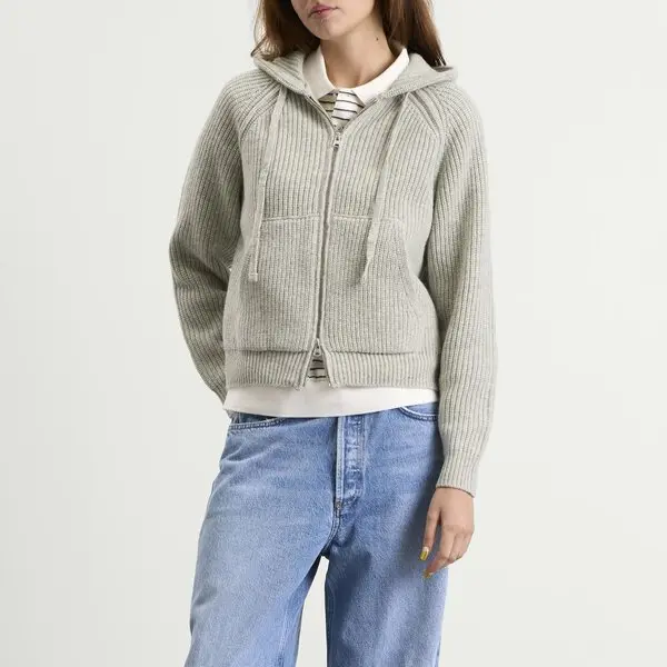 DUNST Hooded Knit Cardigan