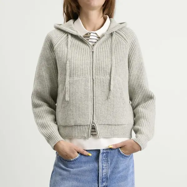 DUNST Hooded Knit Cardigan