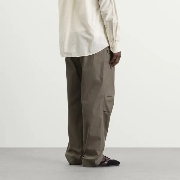 Dries Van Noten Pencks Twill Cotton Trousers