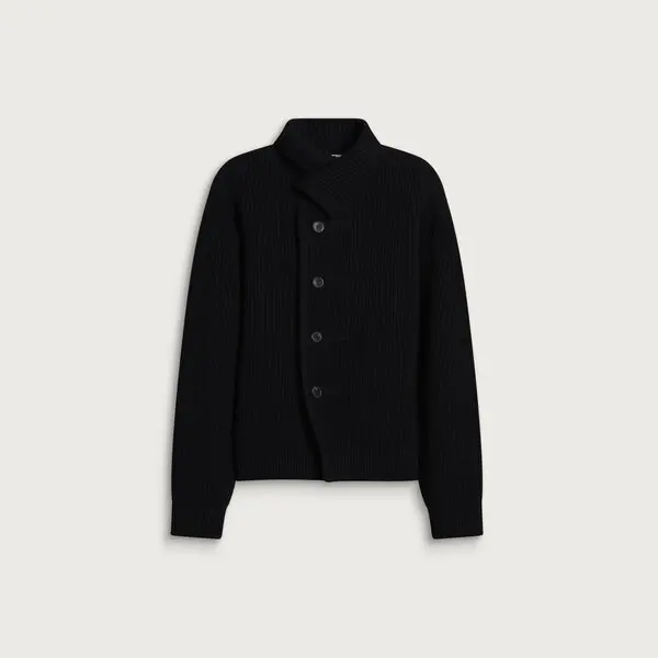 Dries Van Noten Marino Button Knitted Bomber Jacket