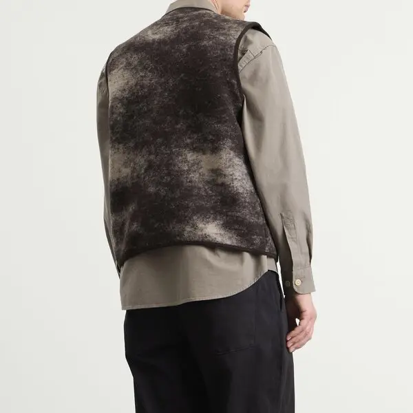 Universal Works Cloud Camo Knit Zip Gilet