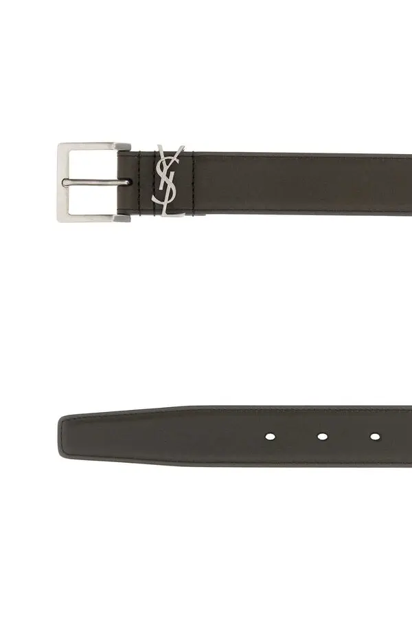 Saint Laurent Dark Leather Belt