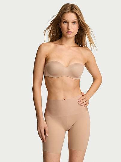 Victoria's Secret Vs X Leonisa Moderate Compression Seamless Shaper Short - Beige